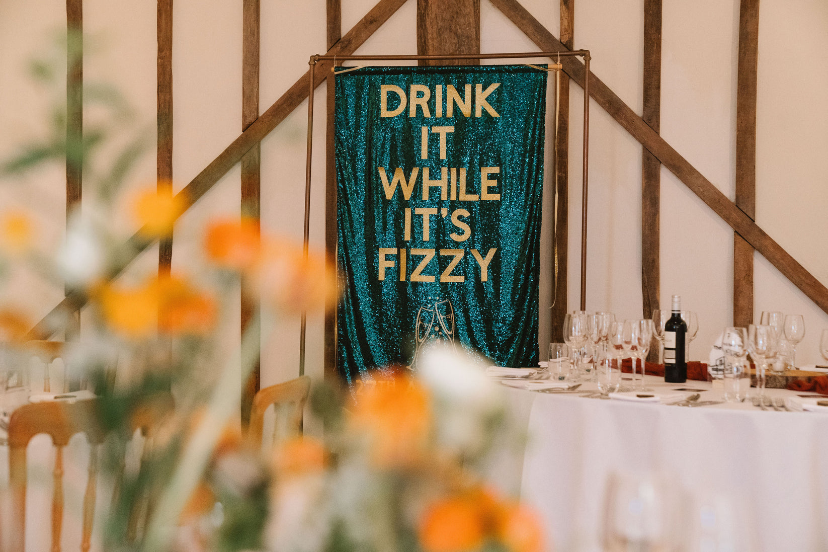 Supersize Customisable Sequin Banner Wall Hanging 1m x 2m – Let Us Pretend